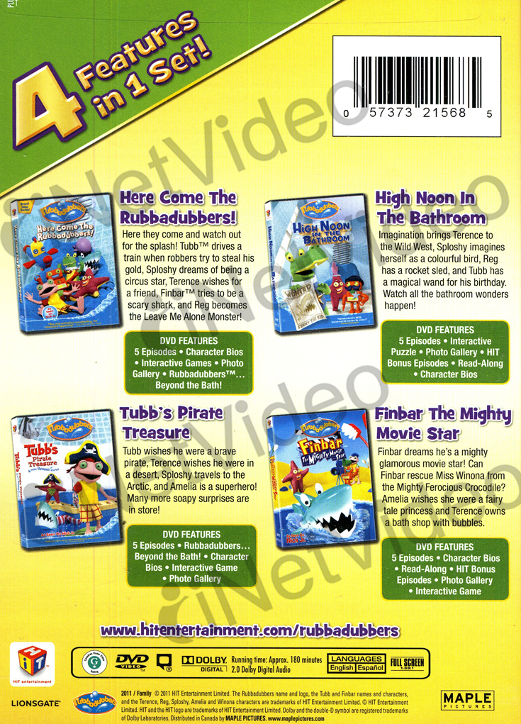 RUBBADUBBERS (HERE COME The Rubbadubbers .... Finbar The Mighty Movie ...