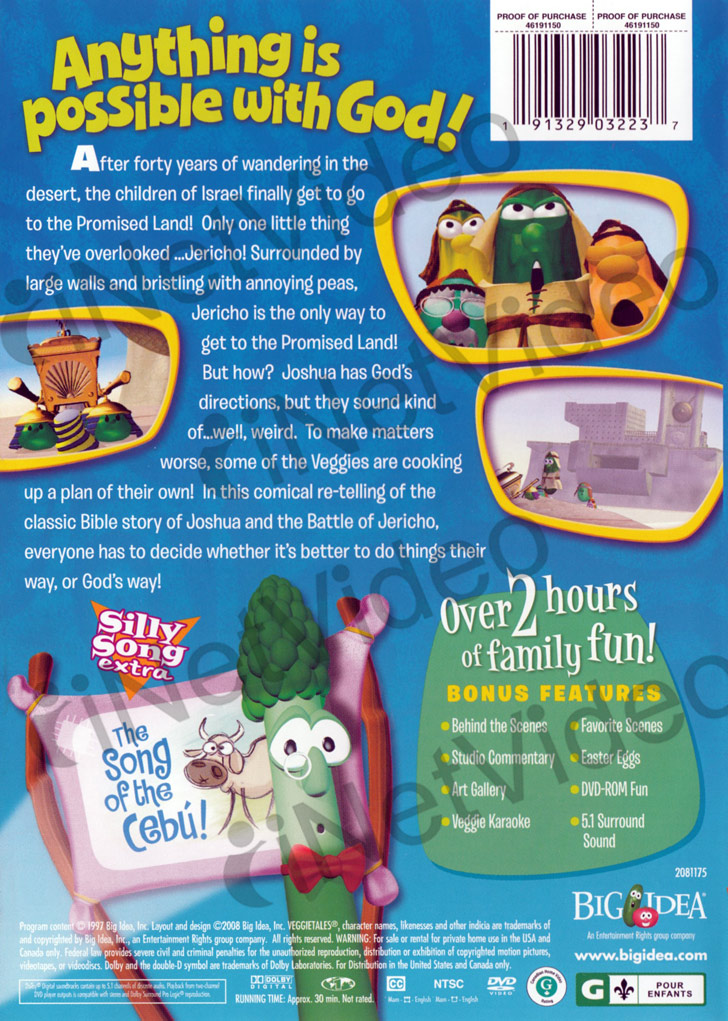 VEGGIETALES: JOSH AND The Big Wall New DVD £12.70 - PicClick UK