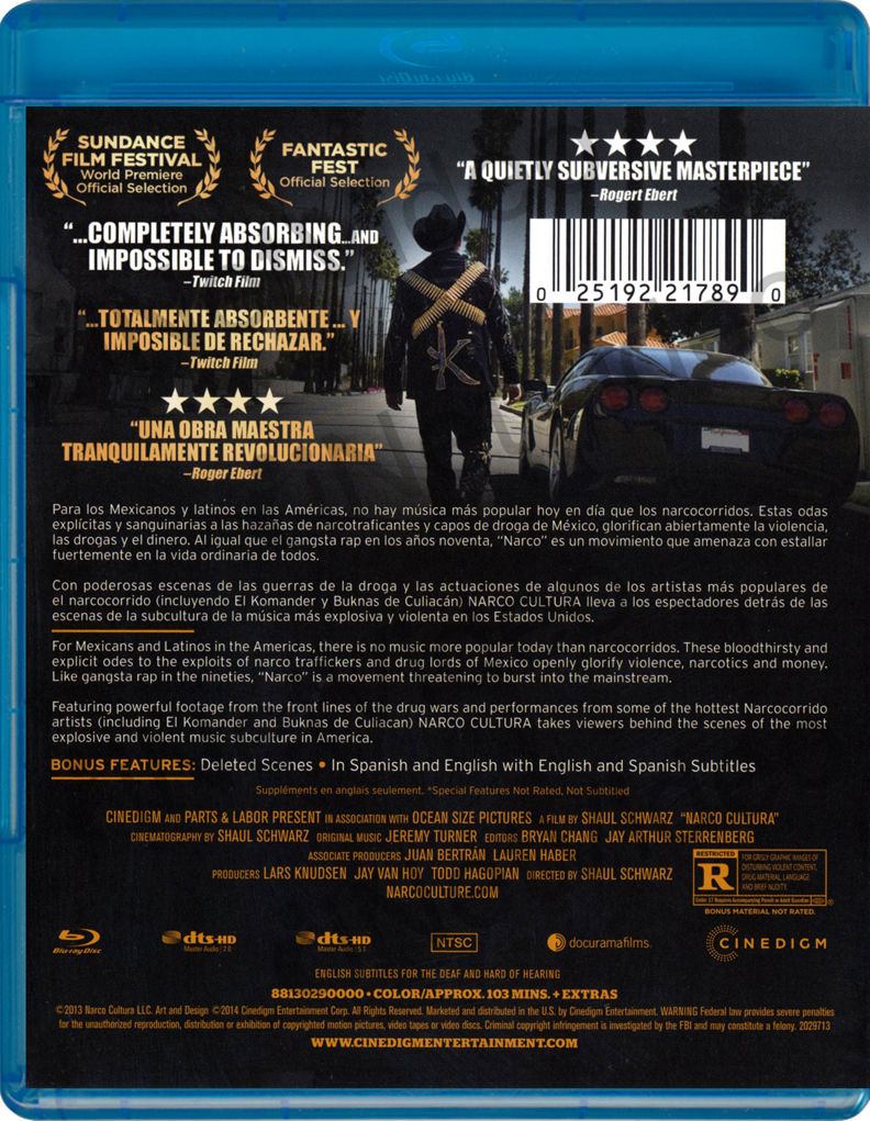 Narco Cultura (Spanish / English cover) (Blu-r New Blu 25192217890 | eBay