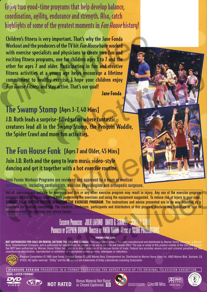 Jane Fonda Collection - Fun House Fitness - Th New DVD 85365503526 | eBay
